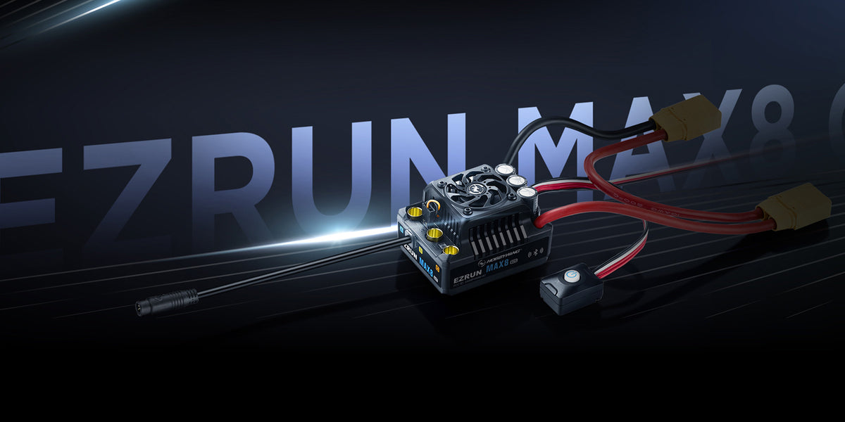EzRun MAX8 G2S system - Bluetooth™ - HOBBYWING North America