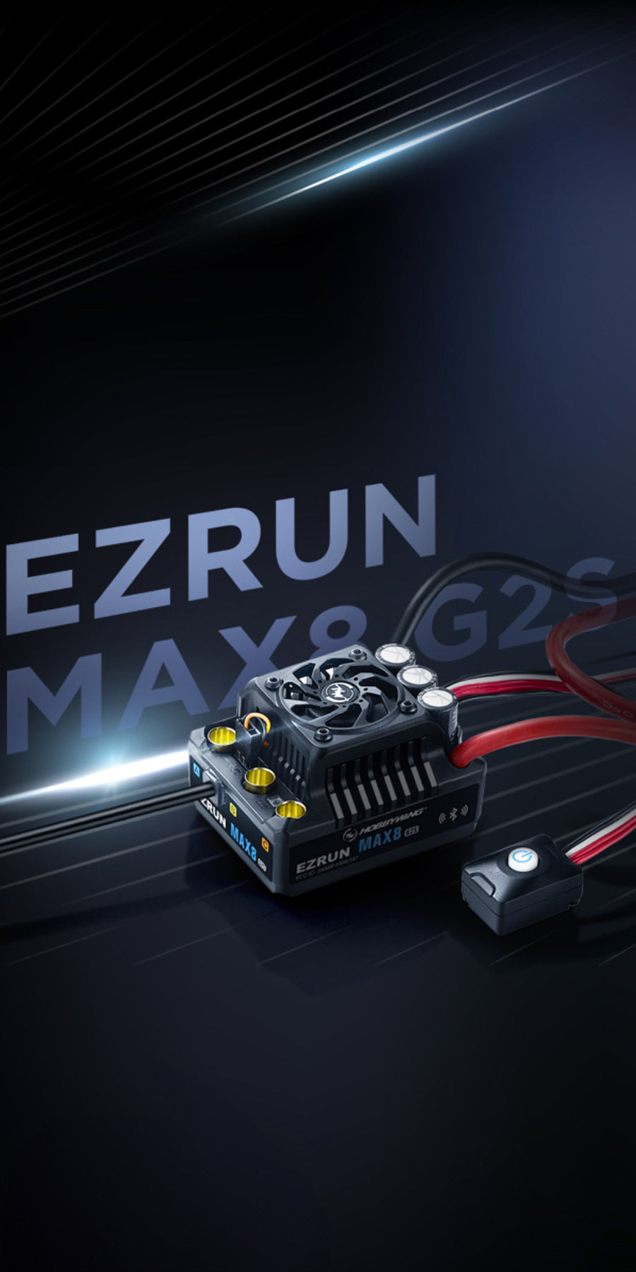 EzRun MAX8 G2S system - Bluetooth™ - HOBBYWING North America