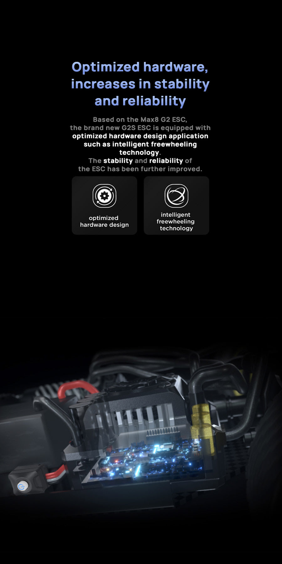 EzRun MAX8 G2S system - Bluetooth™ - HOBBYWING North America