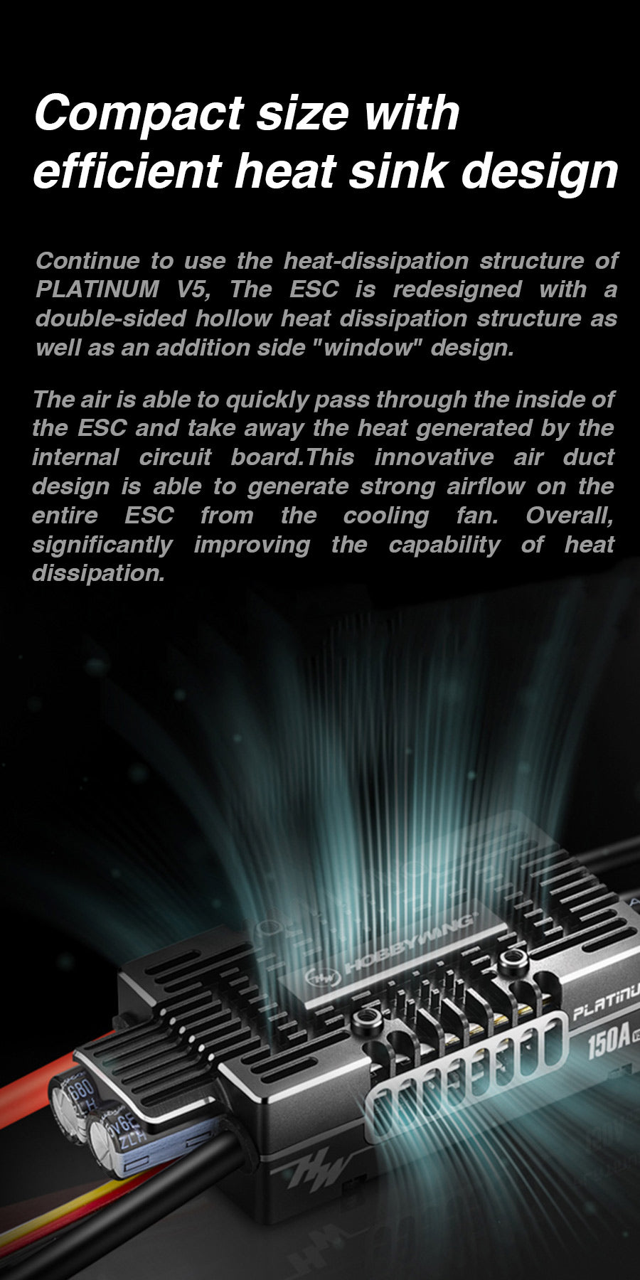 Platinum 150A v5.1 ESC - HOBBYWING North America