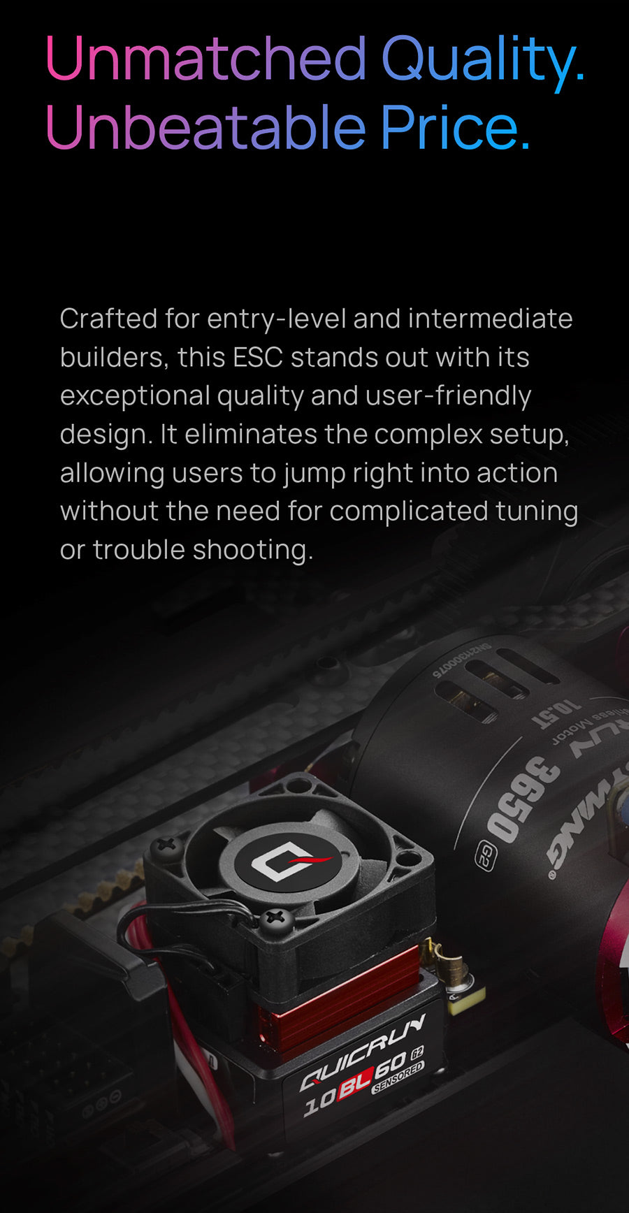 QUICRUN 10BL60 Sensored G2 system - HOBBYWING North America